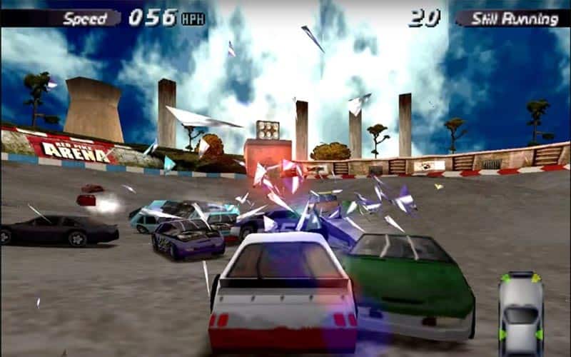 Destruction Derby 2 (1996) Playstation Retro Review - Retroheadz.com